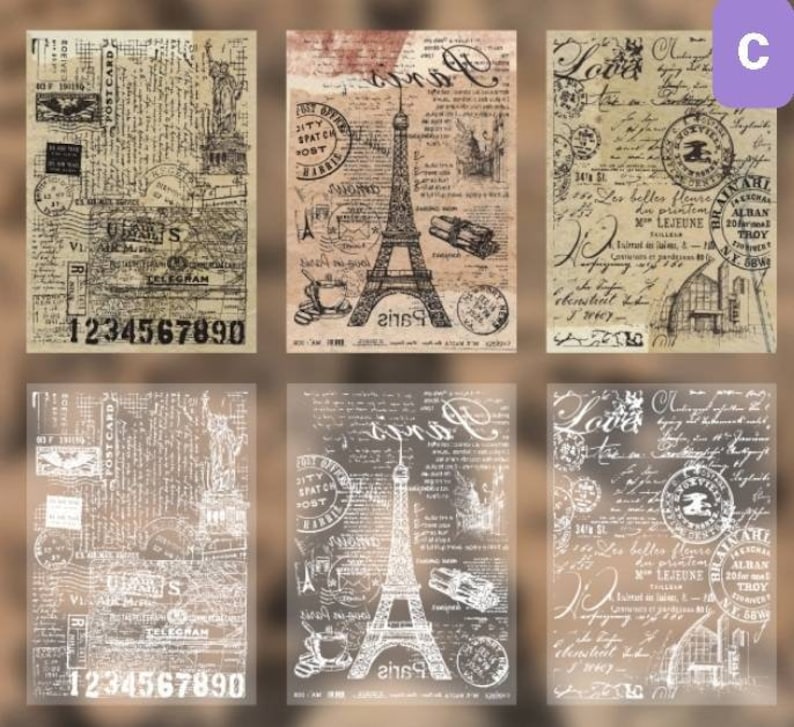 Vintage Themed Paper 30pcs Journal Scrapbook Supplies - Etsy