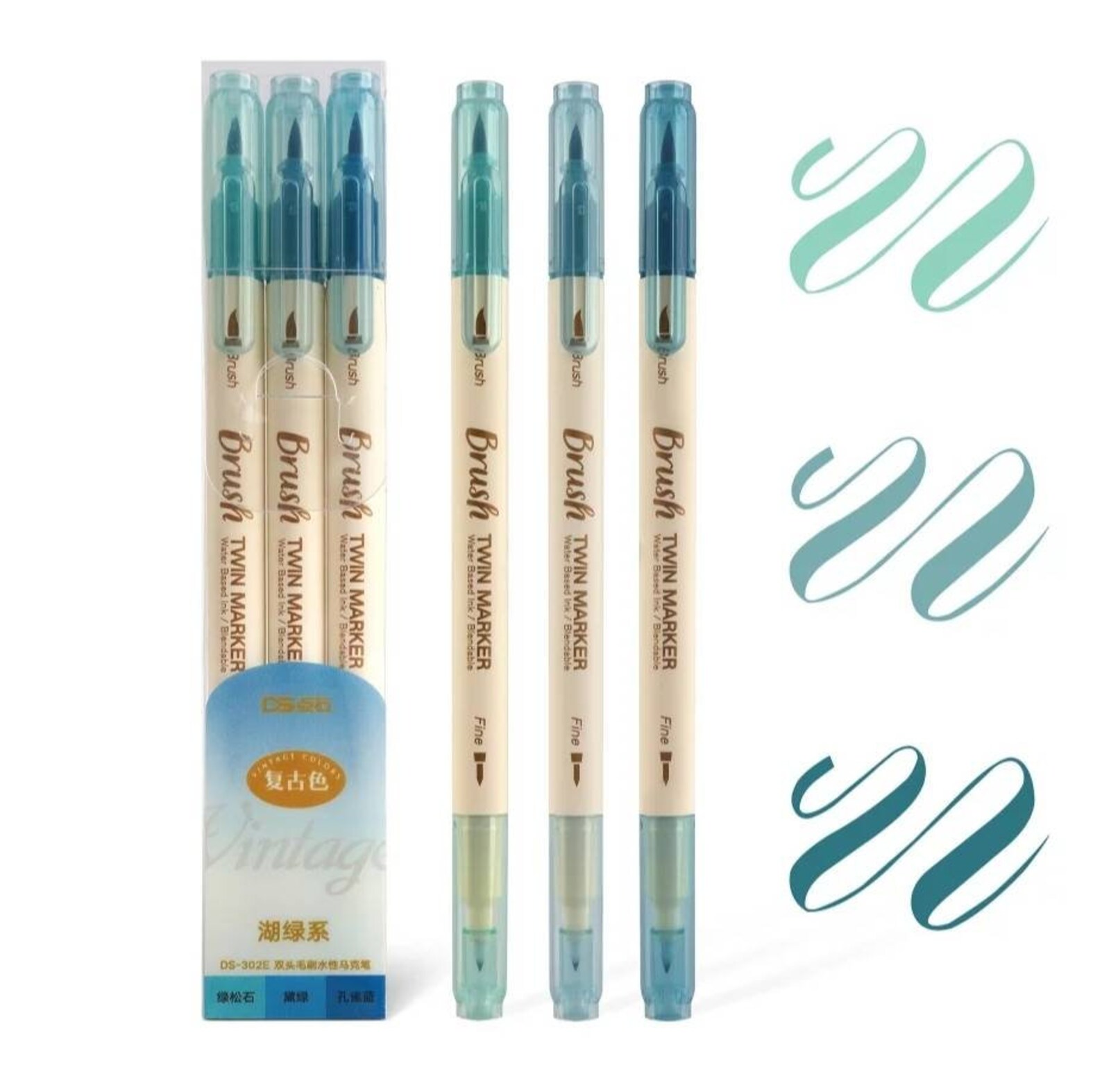 Lettering Pen Set of 3 Pens Choose Your Colour Set - Etsy UK