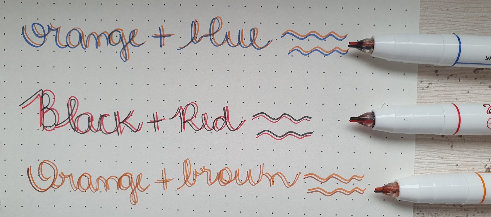 Double Line Pen 2 Line Pen Choose Your Colours | Etsy UK