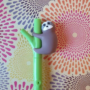 Sloth Gel Pen so Cute Black Ink Sloth Gift, Cute Stationery - Etsy UK
