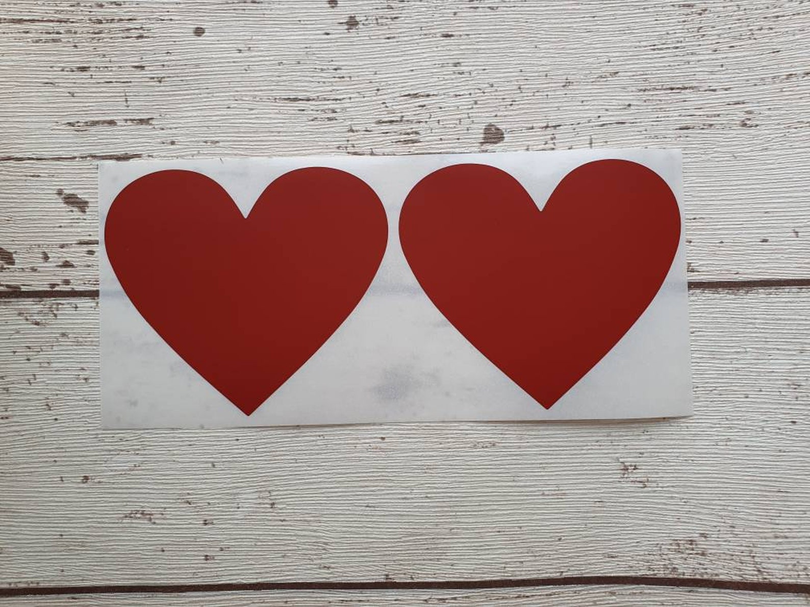 Big Red Heart Scratch off Sticker 80mm X 70mm Scratch to - Etsy