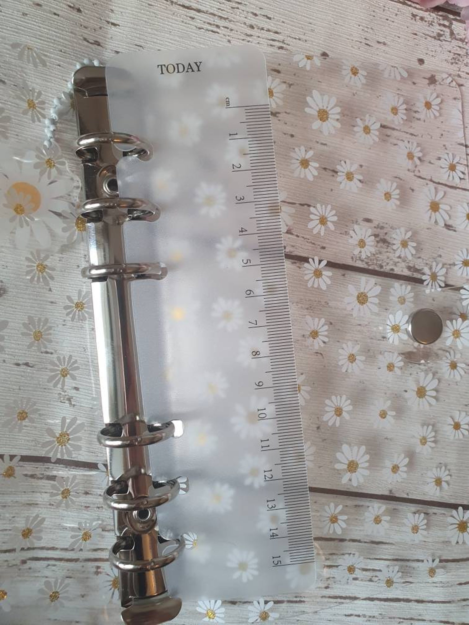 Daisy A6 Planner Binder Charm Ruler A6 6 Rings Binder - Etsy UK