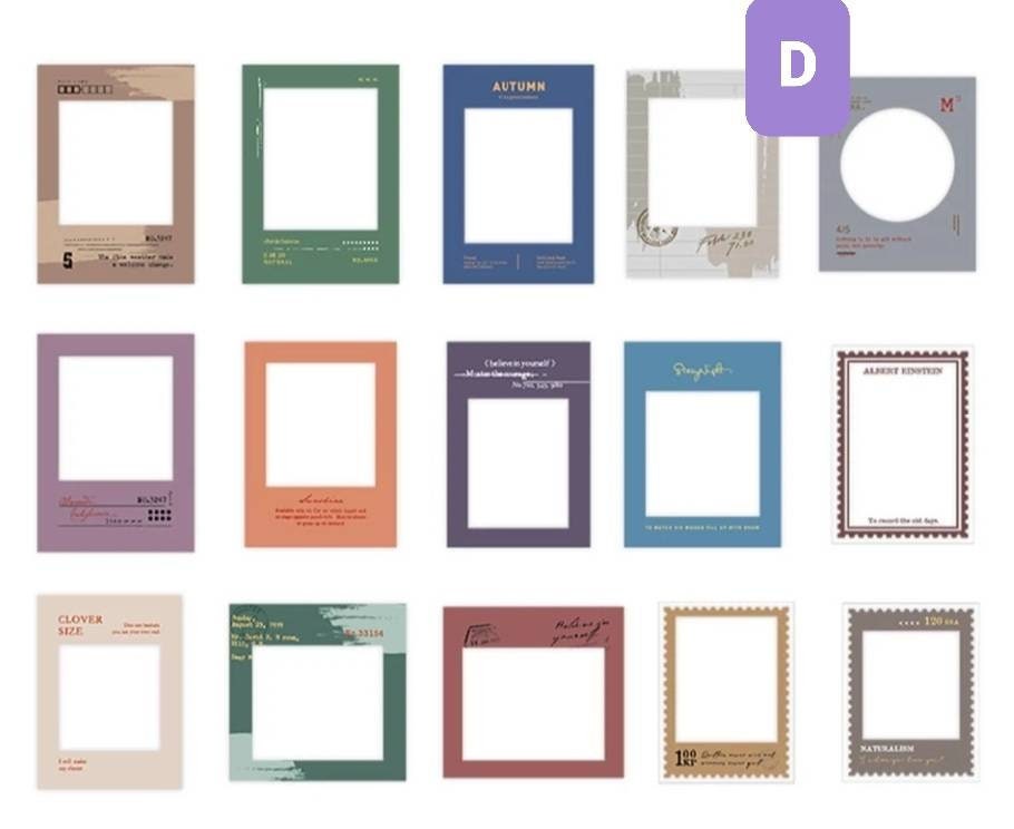 Frame Sticker Set Choose Your Design Stickers for Journal | Etsy UK