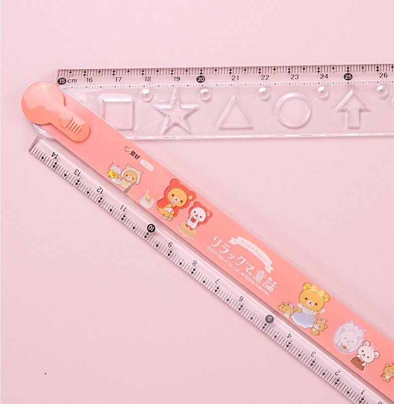 Kawaii Bear Folding Ruler Cute Bear Stationery 30cm - Etsy
