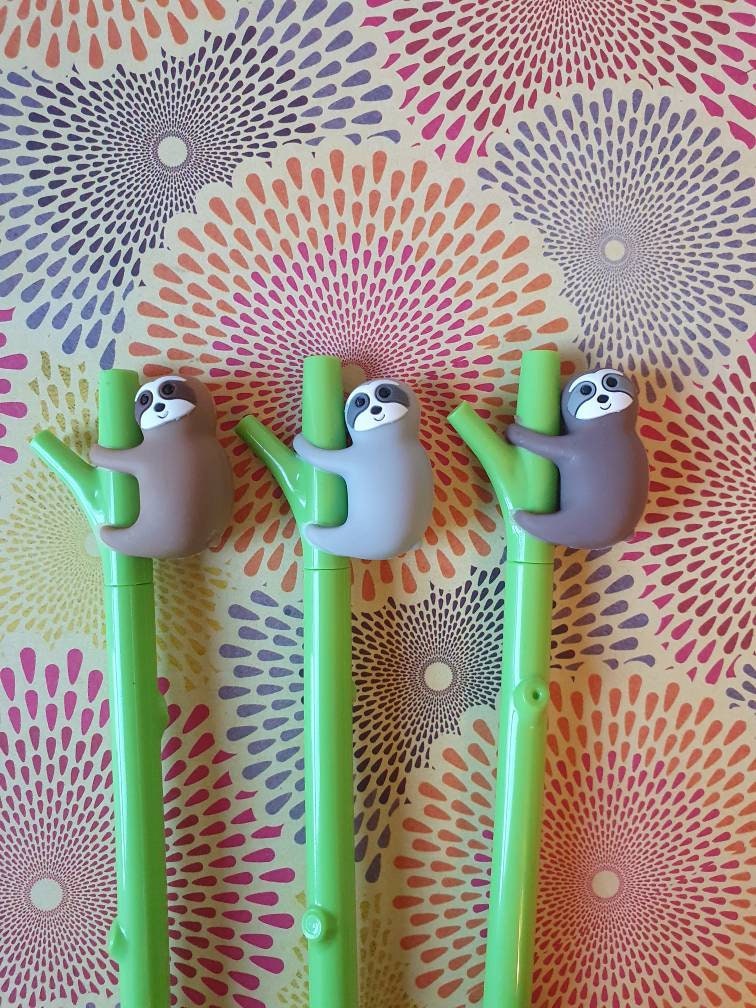 Sloth Gel Pen so Cute Black Ink Sloth Gift Cute - Etsy
