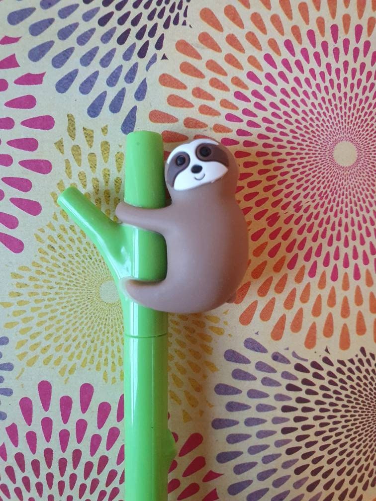 Sloth Gel Pen so Cute Black Ink Sloth Gift Cute - Etsy
