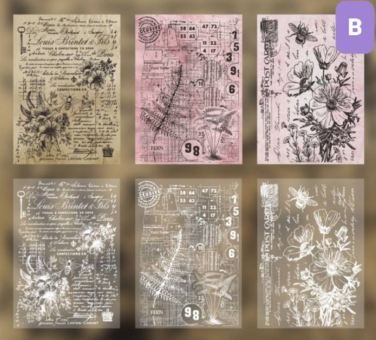 Vintage Themed Paper 30pcs Journal Scrapbook Supplies - Etsy