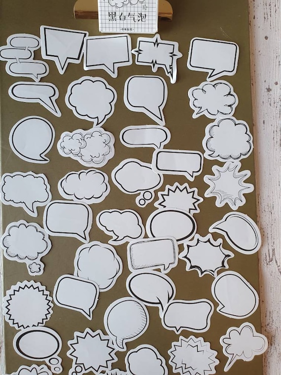 Paper Stickers, Labels & Tags Thought Bubble Stickers Bullet Journal ...