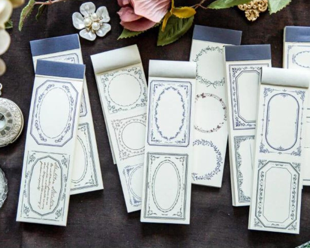 Paper Frames Vintage Inspired Memo Pads Decorative Papers - Etsy