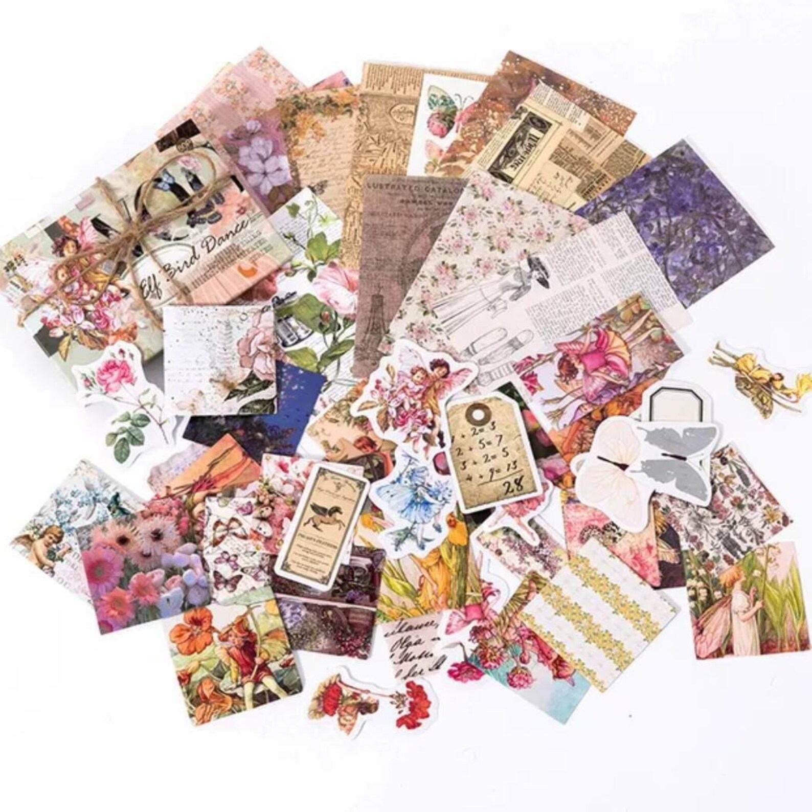 Journal Paper and Stickers Set Scrapbook Set Vintage Mixed - Etsy UK