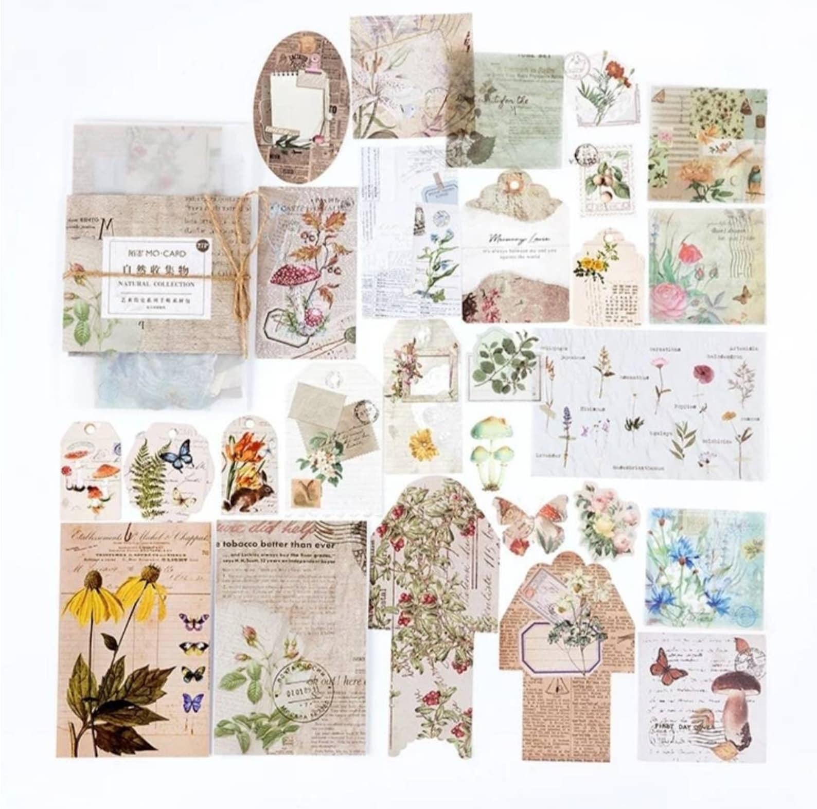 Vintage Themed Paper and Stickers Set Choose Your Set for - Etsy UK