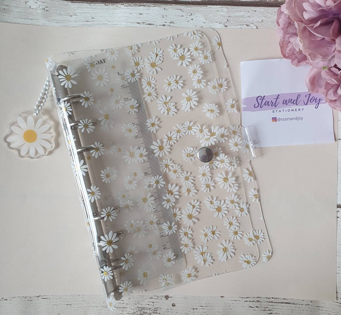 Daisy A6 Planner Binder Charm Ruler A6 6 Rings Binder - Etsy UK