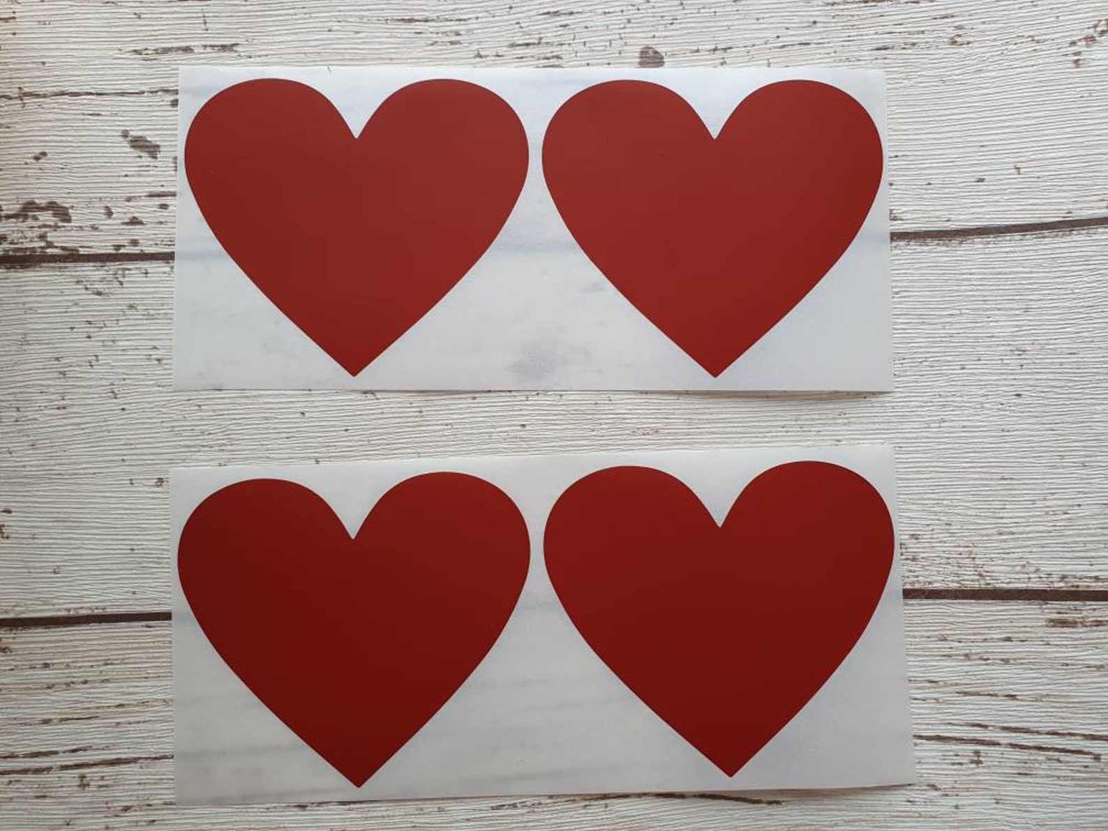 Big Red Heart Scratch off Sticker 80mm X 70mm Scratch to - Etsy