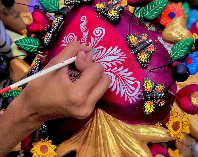 Sugar Skull Calavera Clay Wall Hanging - Etsy