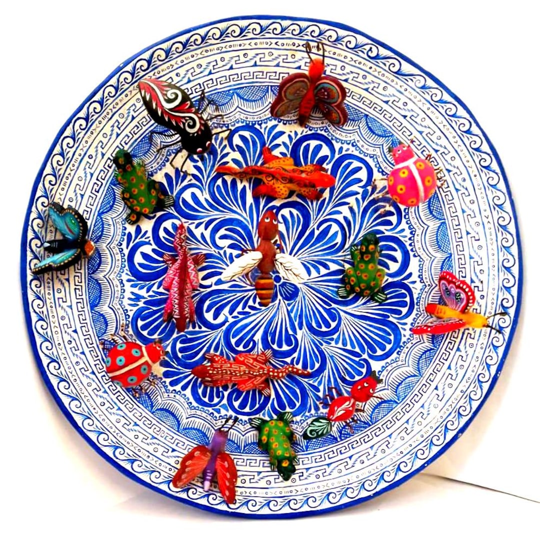 Plato Con Bichos Bug Plate, Insect Dish, Decorative Plate With Bugs ...