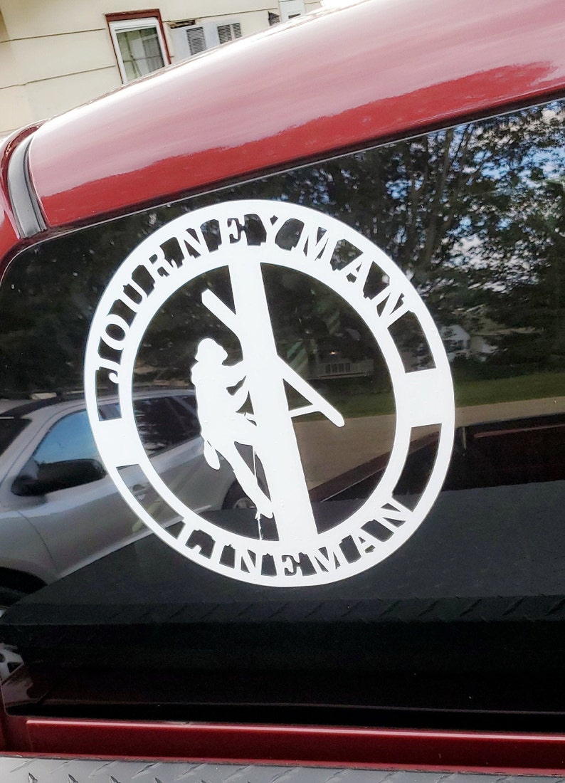 Journeyman Lineman Decal - Lineman Decal - Car Decal - Gift - Etsy