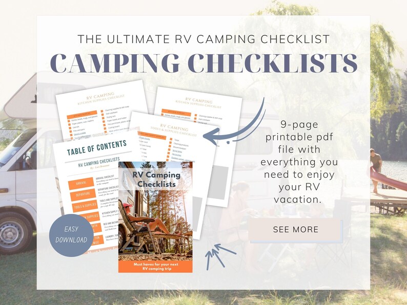 RV Checklist, Camping Checklist, Rv Packing List, Rv Must-haves, Rv ...