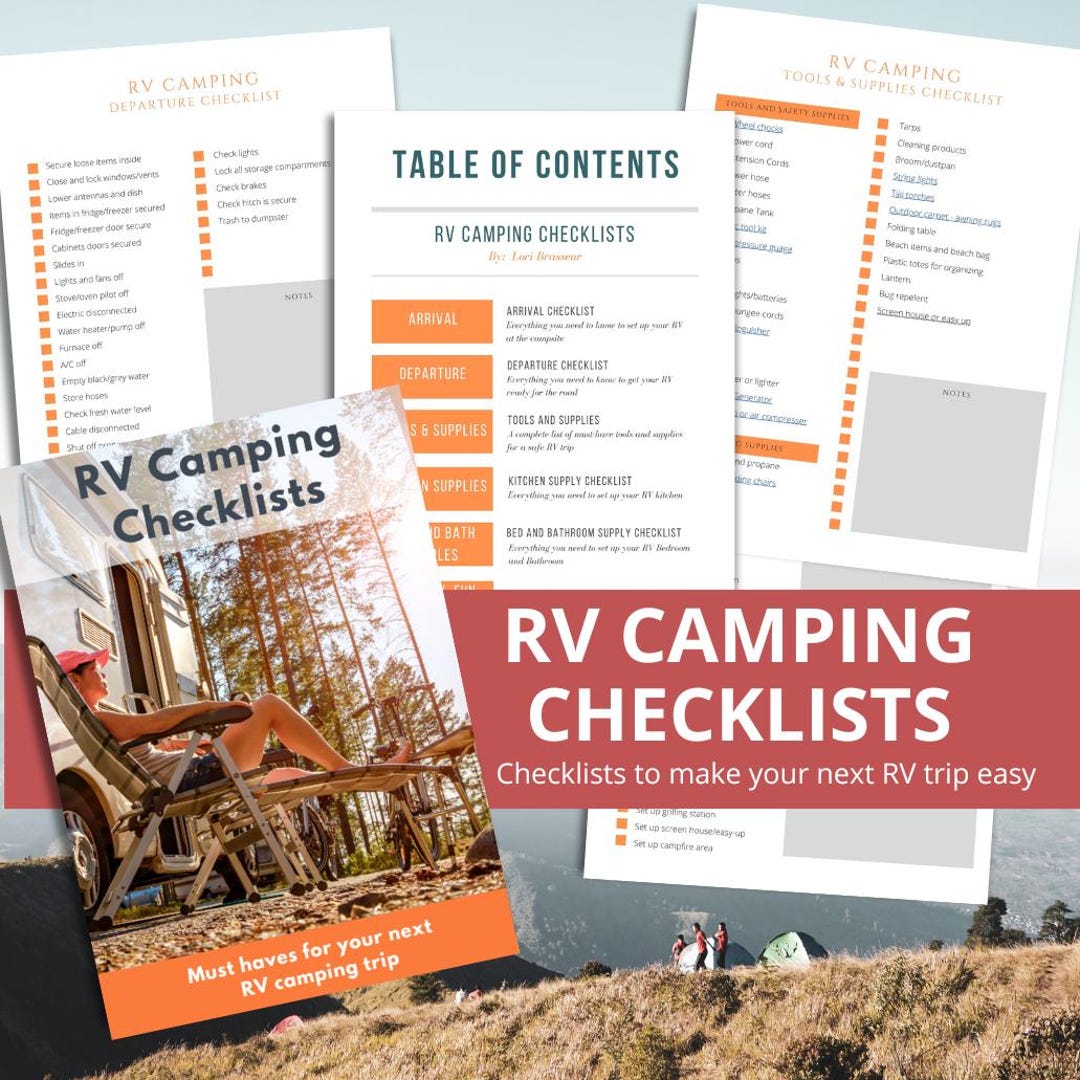 RV Checklist, Camping Checklist, Rv Packing List, Rv Must-haves, Rv ...