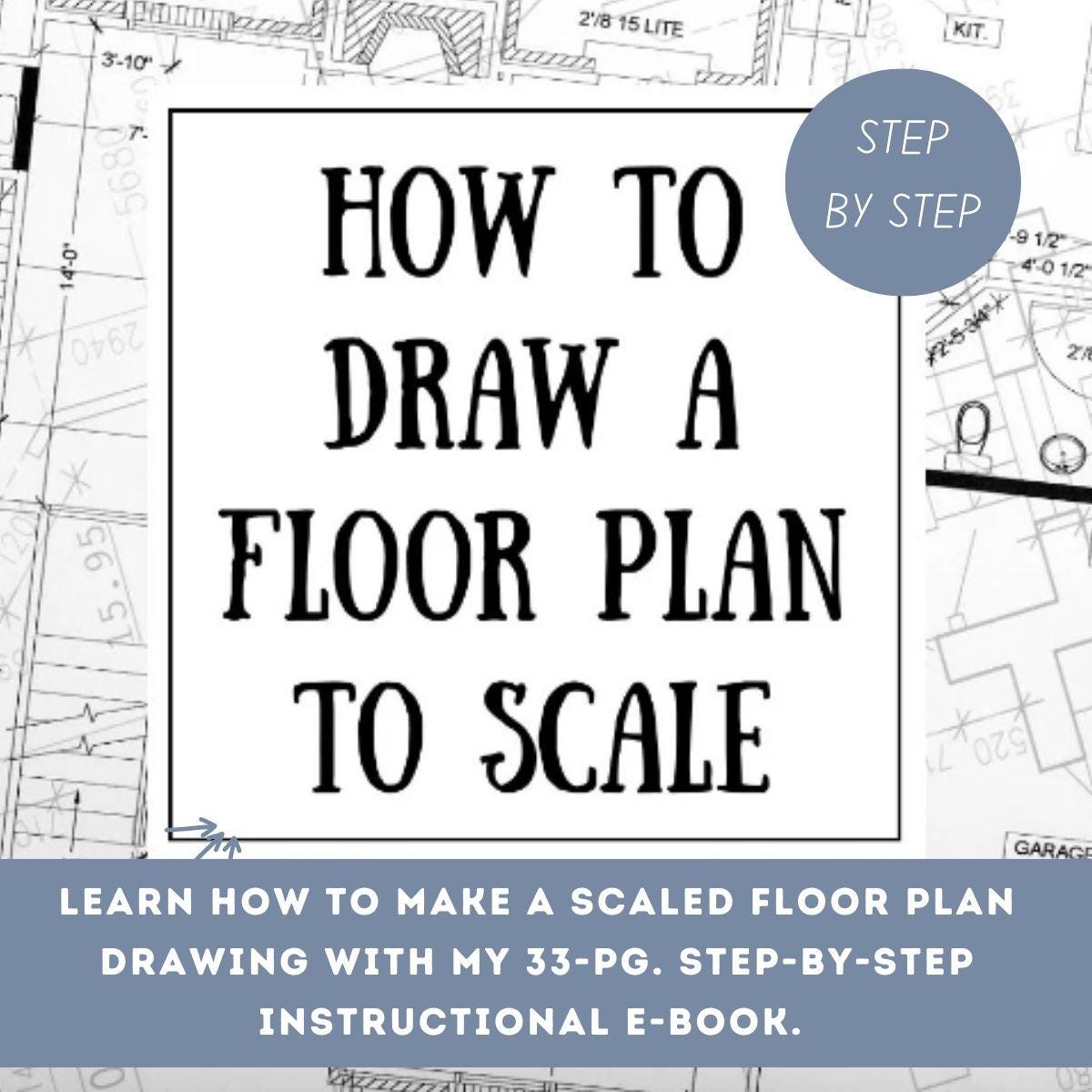 How to Draw A Scaled Floor Plan Tutorial, Architecture Design E-book ...
