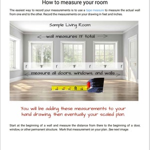 How to Draw a Floor Plan to Scale, Floor Plan, Scale Drawing, Furniture ...