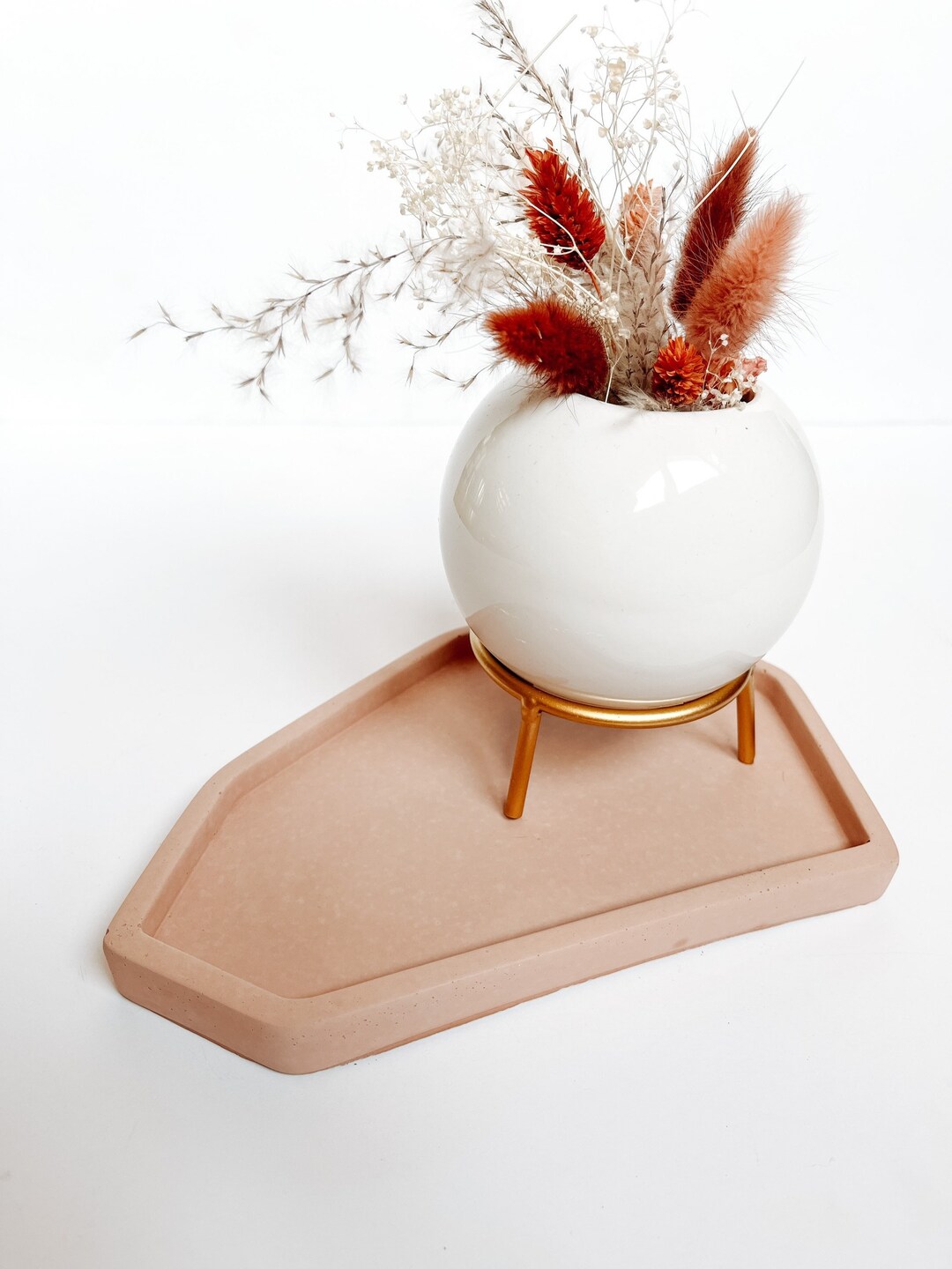 Geometric Cement Trays/ Platters/ Colored Cement Trays/ Modern - Etsy