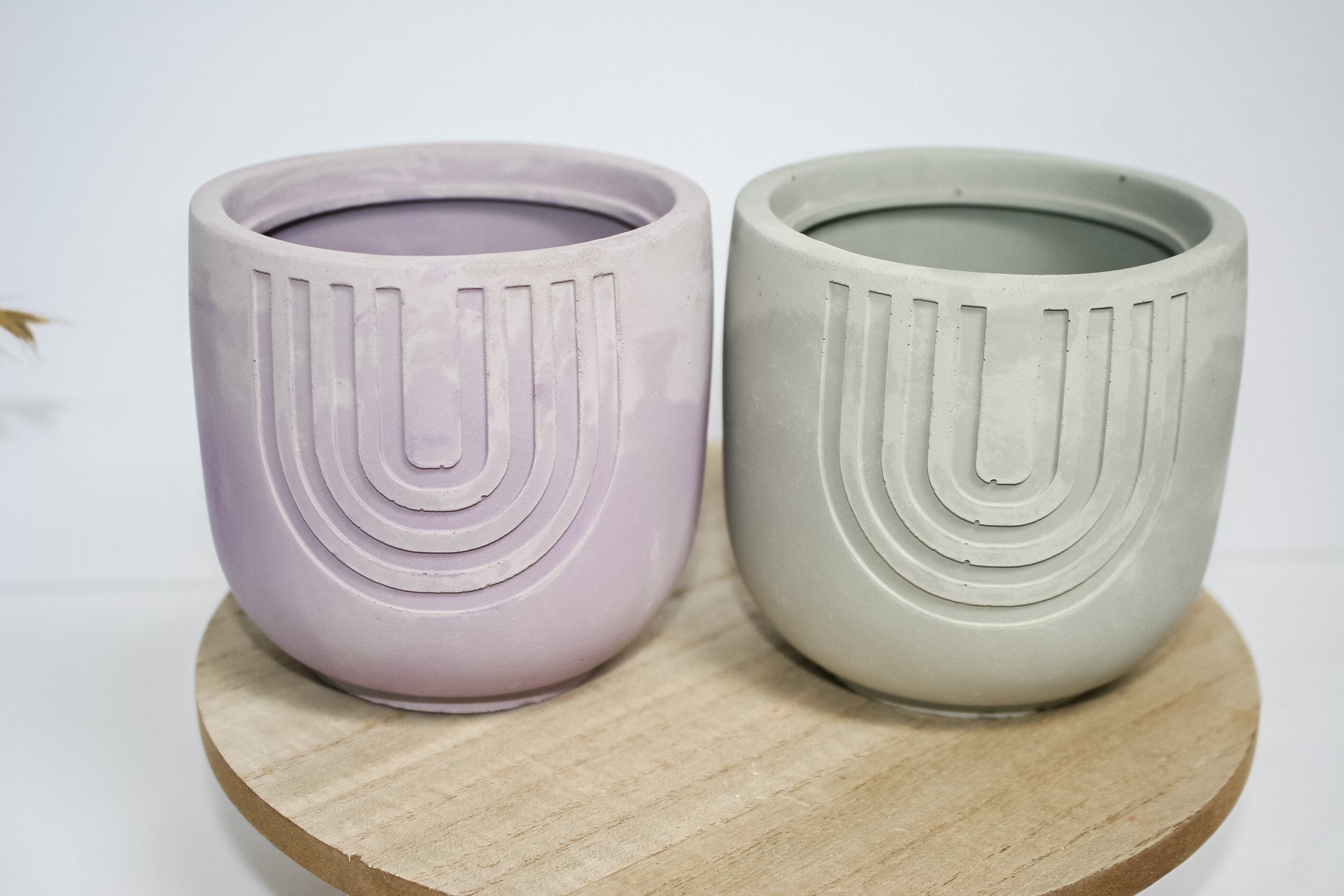 Rainbow Cement Planter/ Plant Pot/ Modern/ Colorful Cement - Etsy