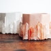 Crystal Point Cement Planter/ Mini Hexagonal Pot/ Crystal Healing ...