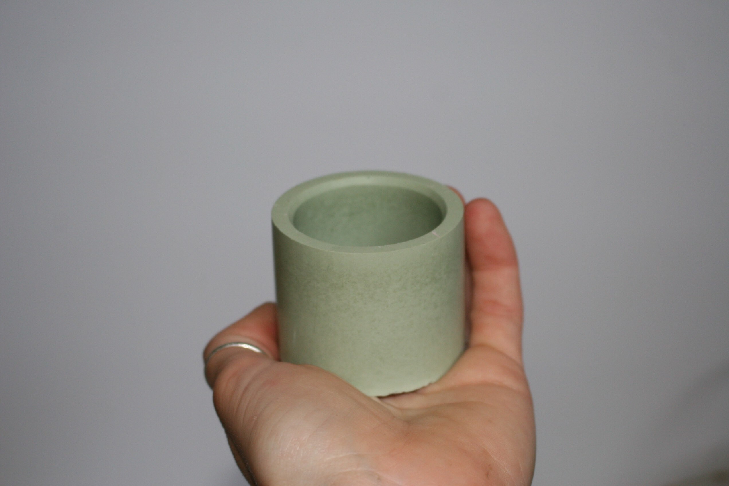 Mini Round & Square Cement Pot / Modern/ Minimal Planters/ - Etsy