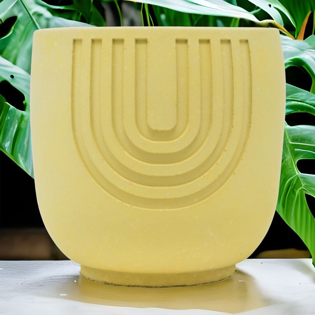 Rainbow Cement Planter/ Plant Pot/ Modern/ Colorful Cement - Etsy