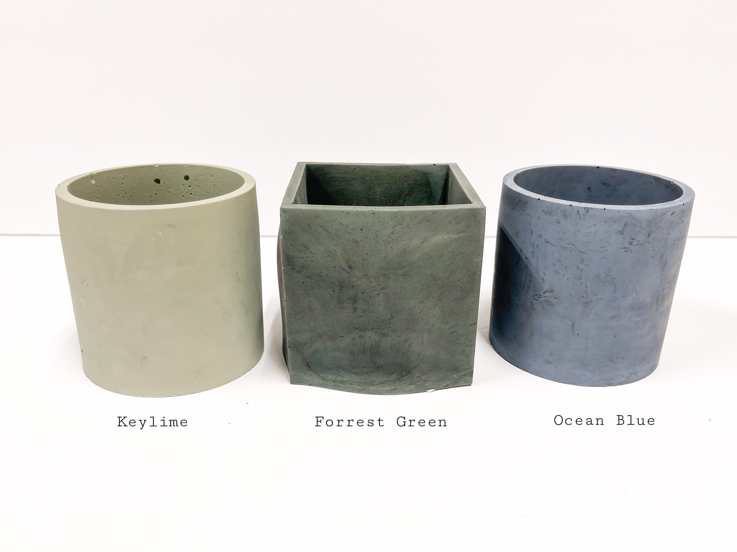 Cement Planter/ Plant Pot/ Modern/ Colorful Cement Planters/ | Etsy