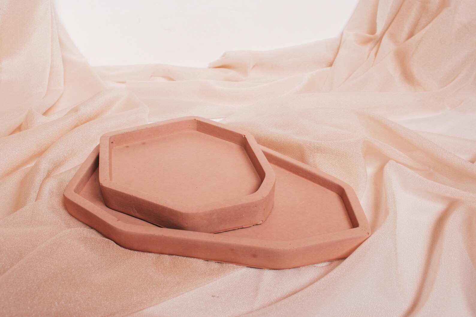 Geometric Cement Trays/ Platters/ Colored Cement Trays/ Modern - Etsy