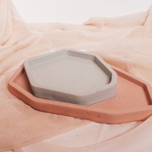 Geometric Cement Trays/ Platters/ Colored Cement Trays/ Modern - Etsy