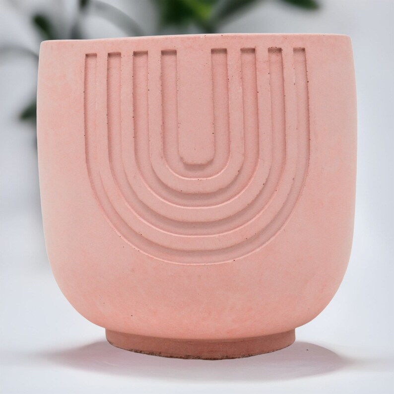 Rainbow Cement Planter/ Plant Pot/ Modern/ Colorful Cement Planters ...