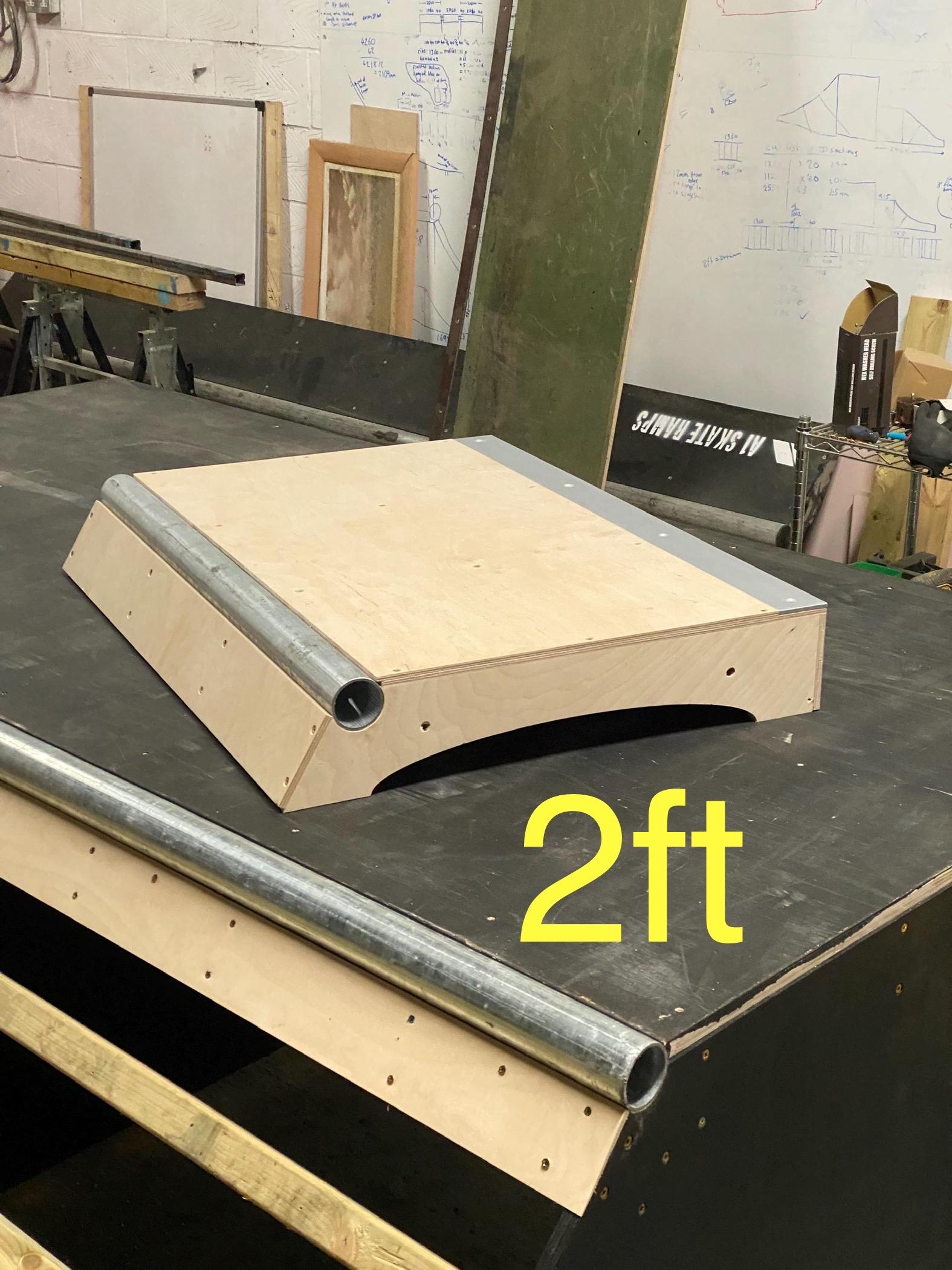 2ft Long Expandable Skate Grind Box Manual Pad - Modular Design ...