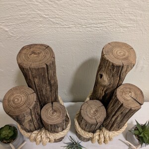 Pair 5 14"driftwood Piling,lake/nautical/coastal Theme Decor,diy Beach ...