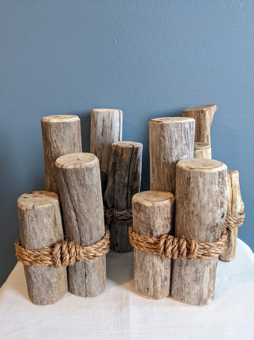 Chunky 10" Driftwood Piling Nautical Table Decor,coastal/lake Theme ...