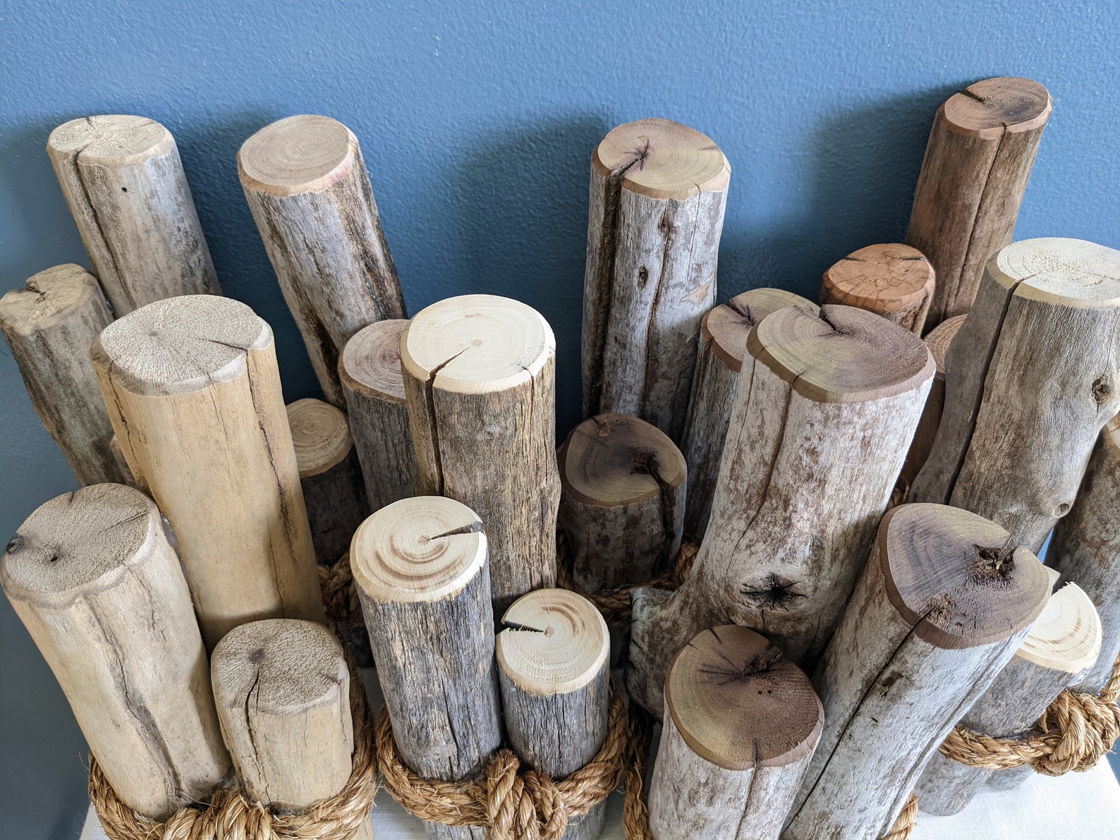 Small 10 Driftwood Piling Nautical Table Decor,coastal/lake Theme Wood ...