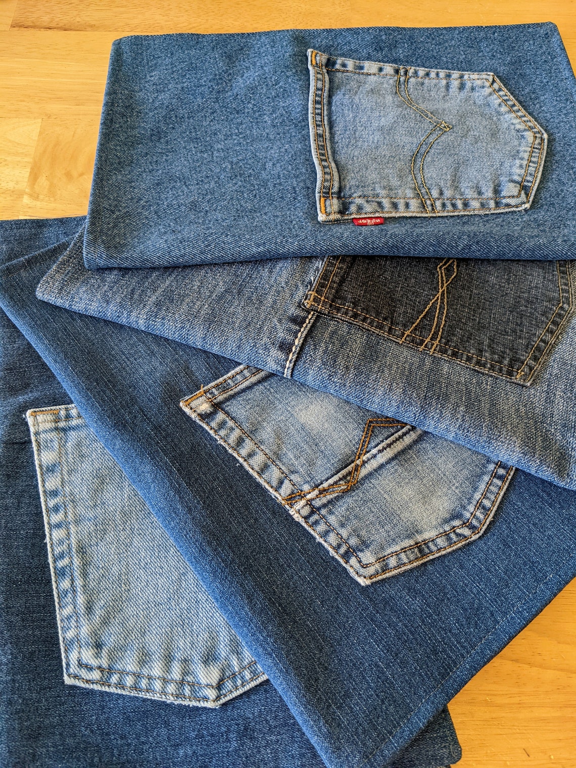Quilted Denim Placemats, Country Barn Table Decor, Set of 2 - Etsy