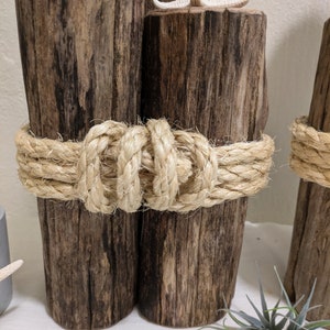 Pair 5 14"driftwood Piling,lake/nautical/coastal Theme Decor,diy Beach ...