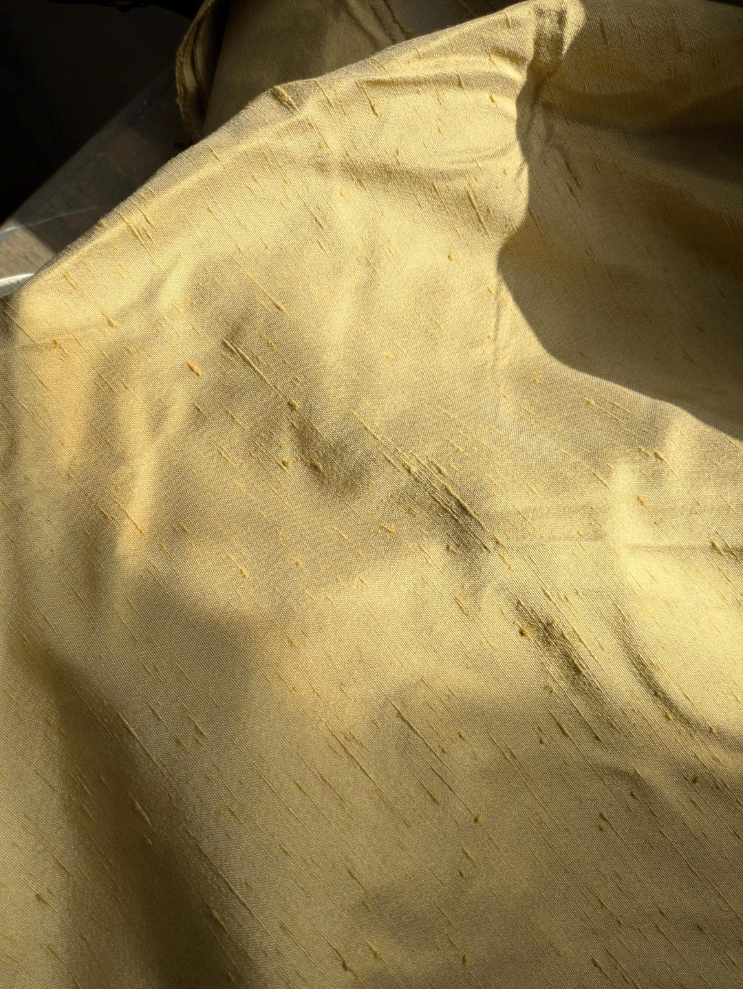 7 Plus Yards Gold/yellow Shantung Fabric - Etsy