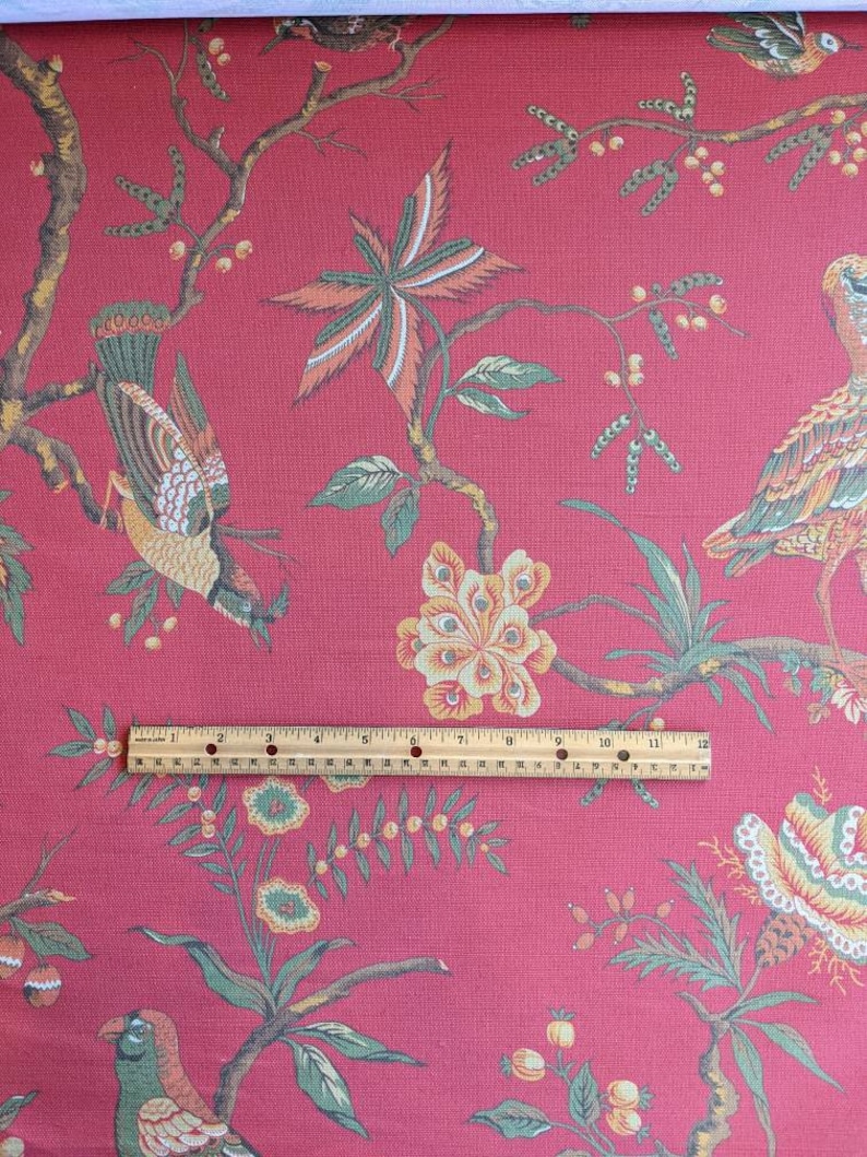 Linen/cotton Interior Design Fabric by the Yardred - Etsy