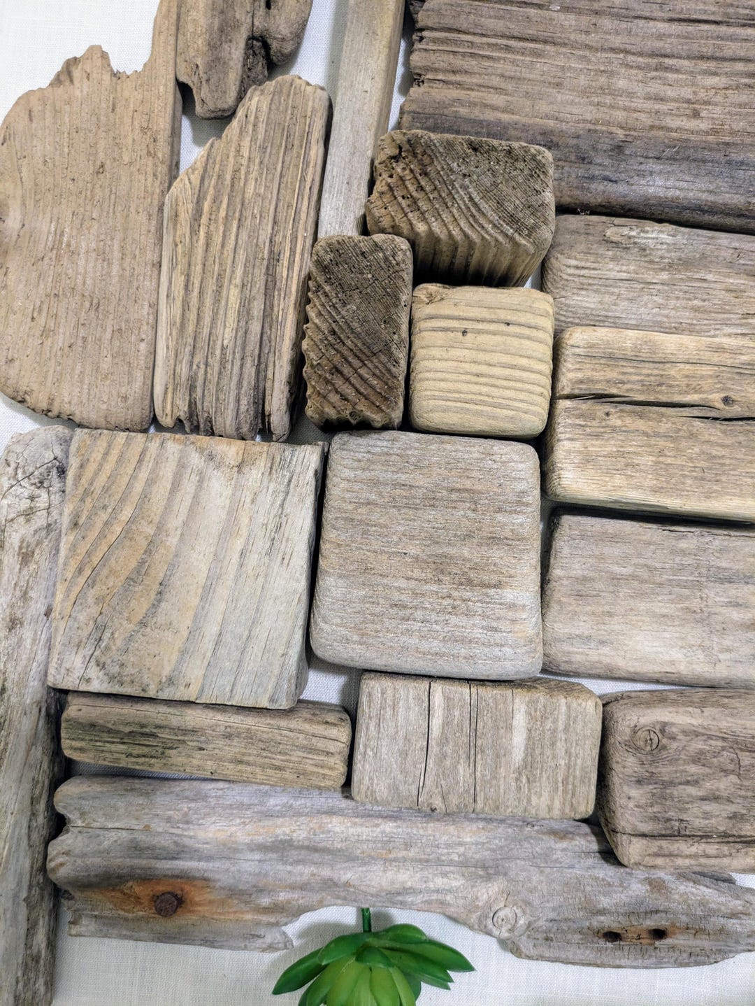 10 Piece Small Driftwood Chunky Blocks and Planks,creative Natural ...