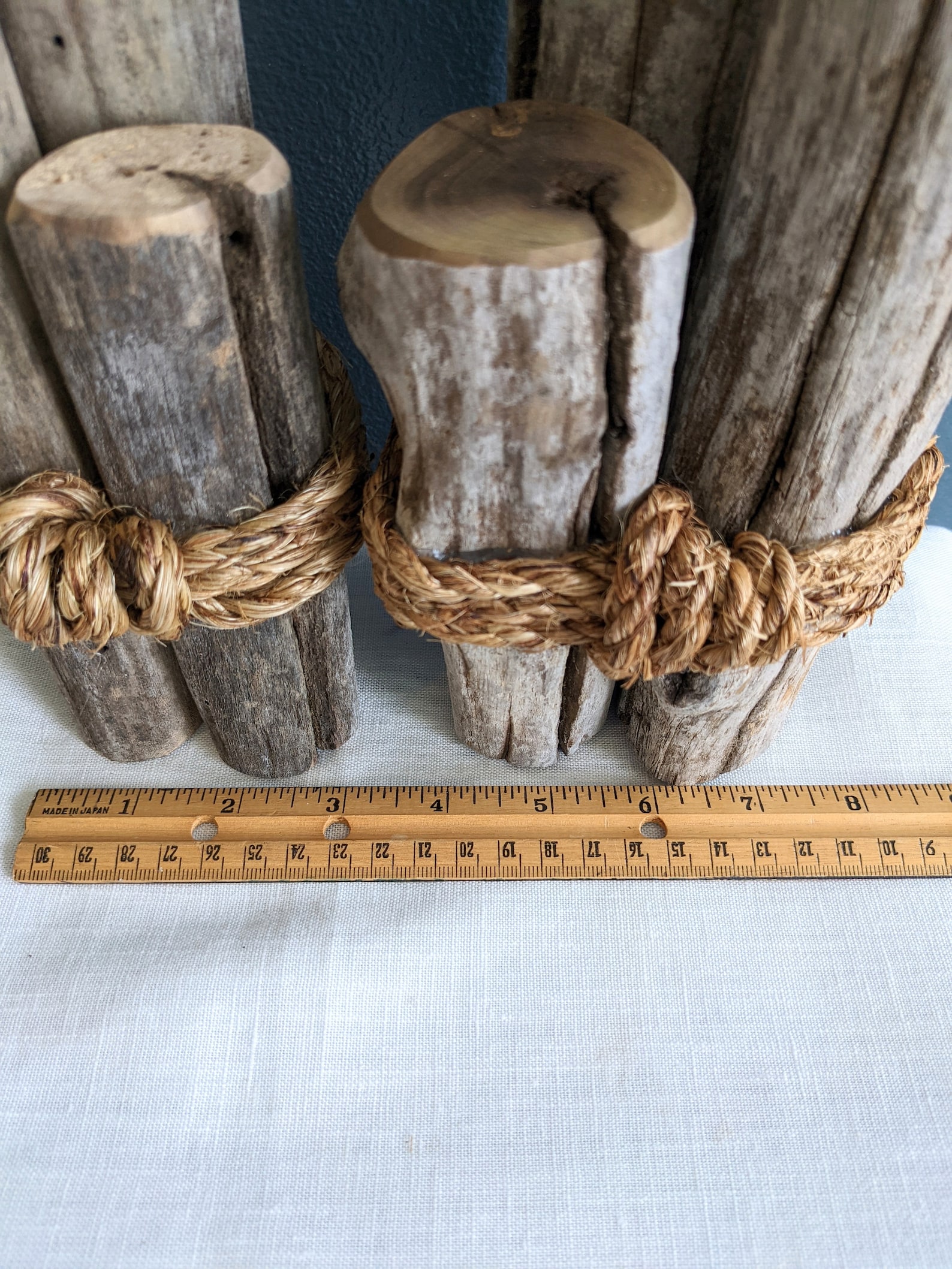 Small 10 Driftwood Piling Nautical Table Decor,coastal/lake Theme Wood ...