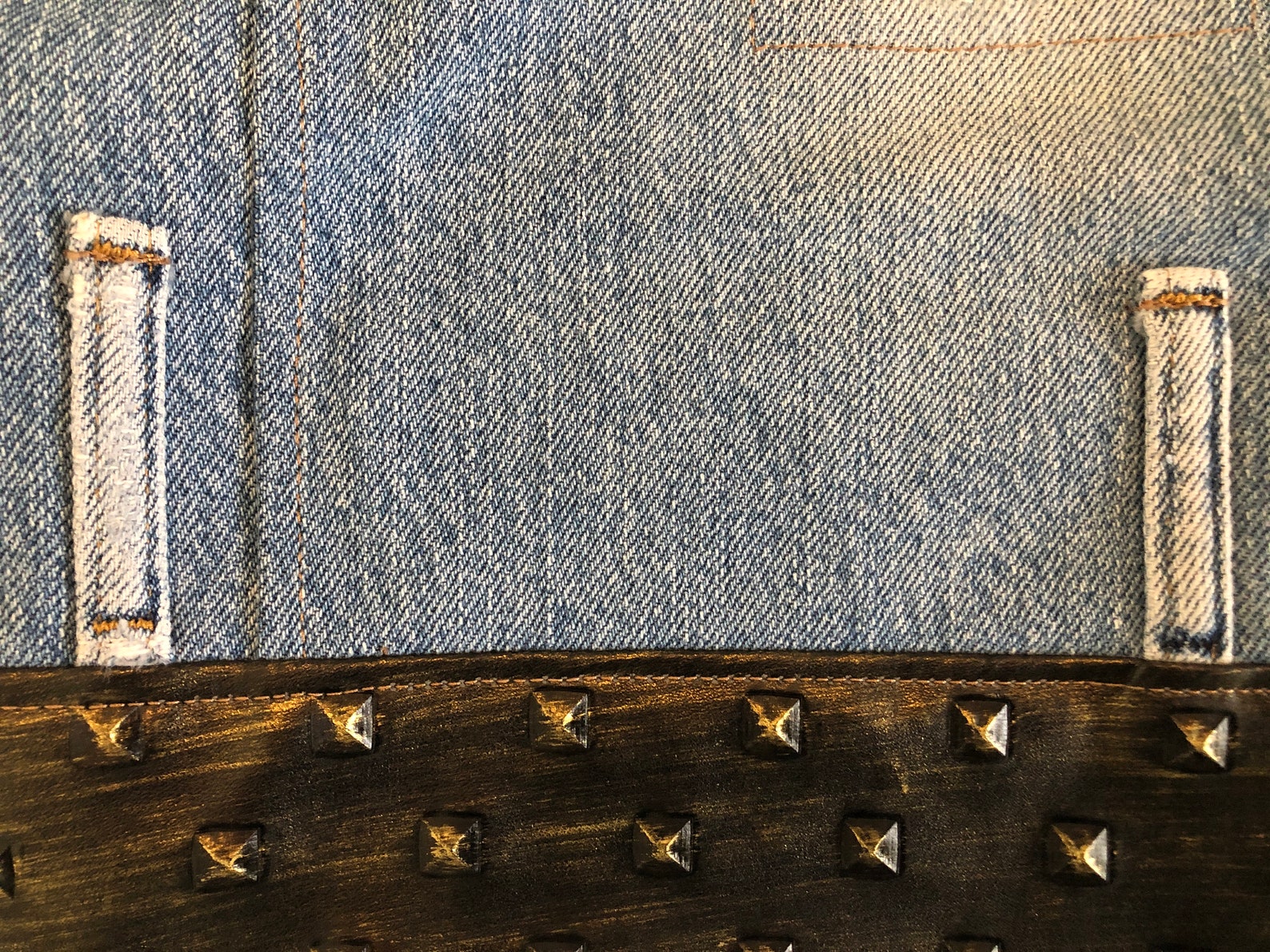 Upcycled Denim Jean Belt Loops, Crafting Supplies, Boho Decor (25 ...