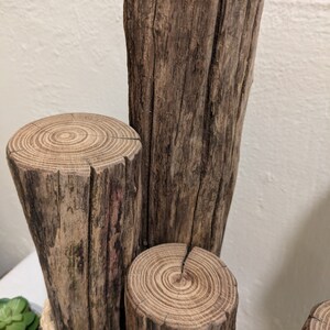 Pair 5 14"driftwood Piling,lake/nautical/coastal Theme Decor,diy Beach ...