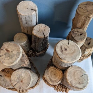 Chunky 10" Driftwood Piling Nautical Table Decor,coastal/lake Theme ...