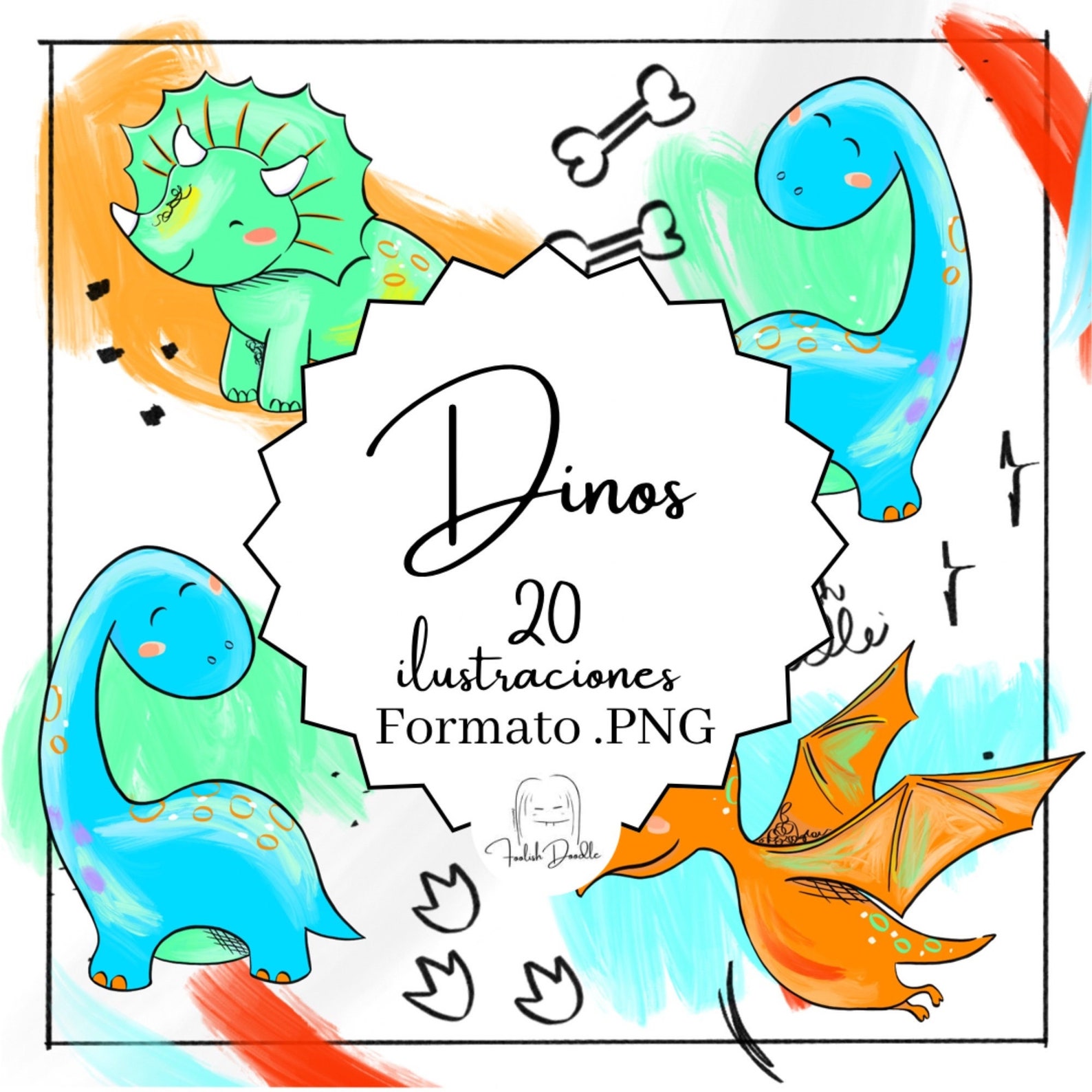 Baby Dinosaurs, Clipart, Dinos, Baby Dino, Png, 300 Dpi, Digital ...