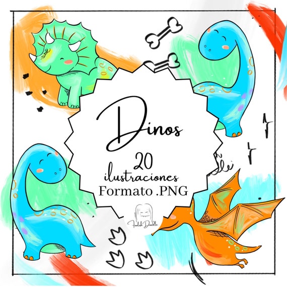 Baby Dinosaurs Clipart Dinos Dino Bebe Png 300 Dpi - Etsy