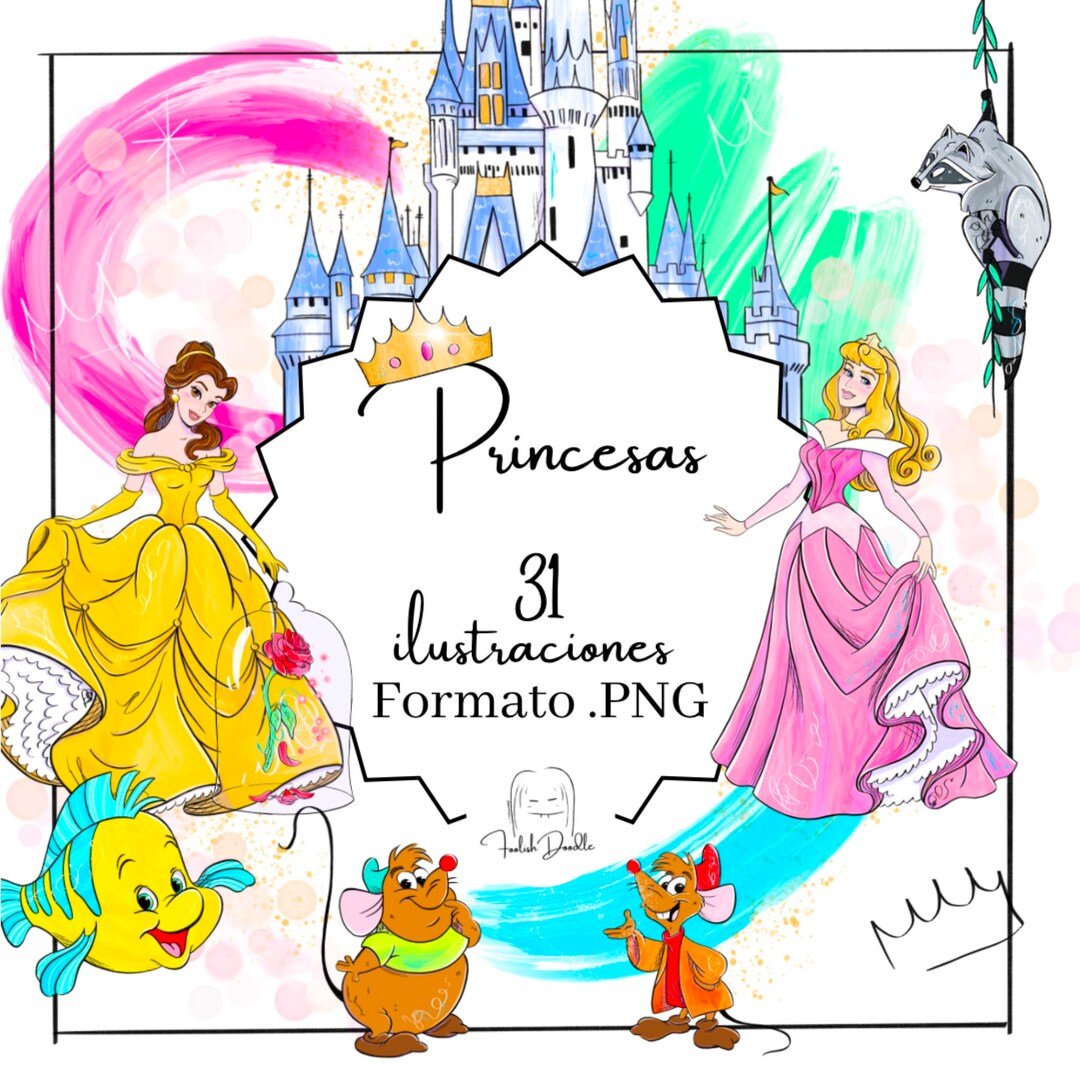 Princess Party Girl Party Princess Party Princess Birthday Stickers ...