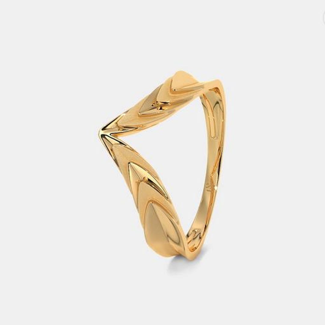 Delicate V Shape Ring V Shape Stacking Band 14k Stacking Minimalist ...